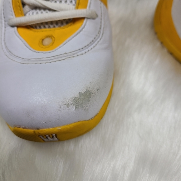 Dada Supreme | Shoes | Dada Supreme Whiteyellowwhite Leather Midtop ...